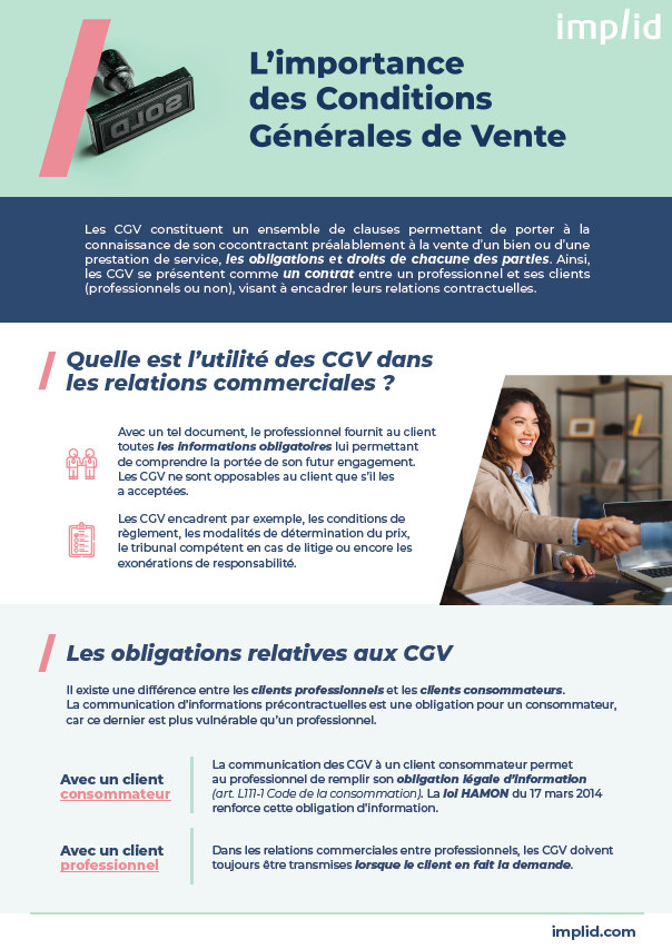 Limportance Des Conditions Générales De Vente Implid